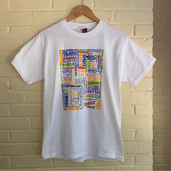 Fruit of the Loom | Shirts | Vintage Y2k Dare T Shirt Dare To Resist Drugs And Violence Medium ...